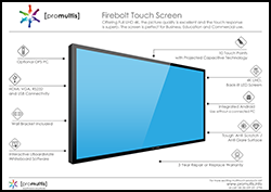 Promultis Product Data Sheets - Promultis Multitouch Technology