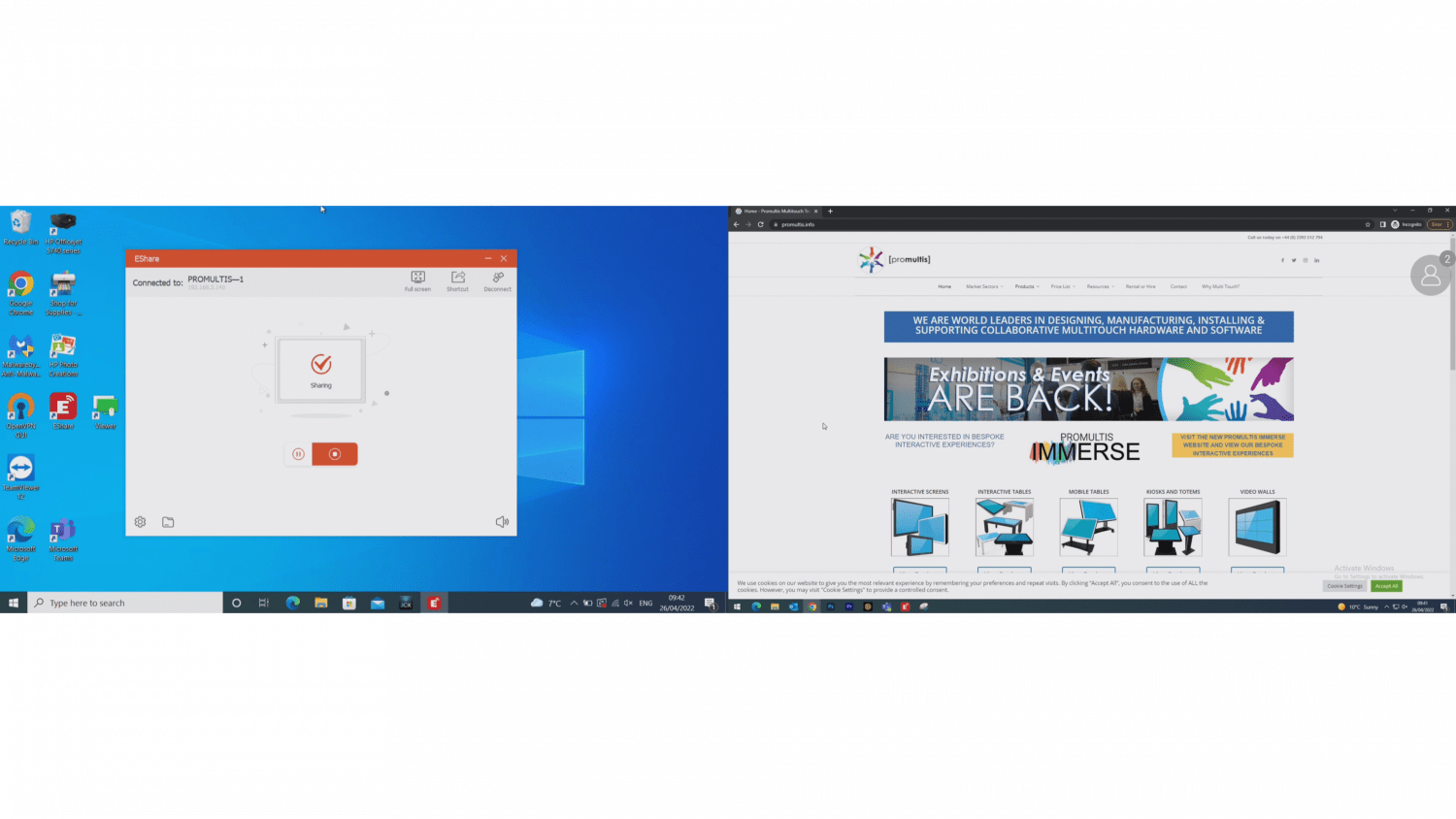 EShare - Promultis Touchscreen Technology