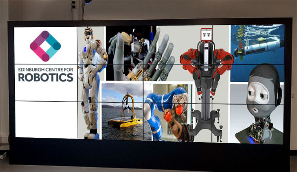 Case Study – Edinburgh Centre For Robotics - Promultis Touchscreen Technology - Video wall