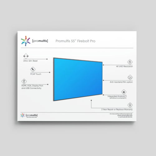 Product Data Sheets - Promultis Touchscreen Technology